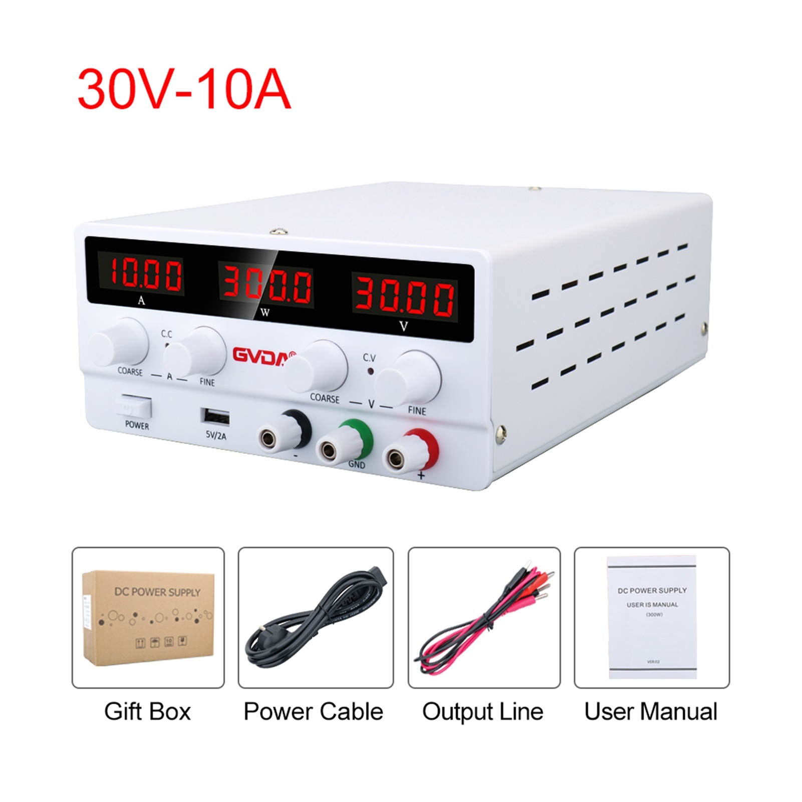 USB DC Lab Regulated Laboratory Power Supply 60V 5A Adjustable Voltage Regulator 30V 10A ...