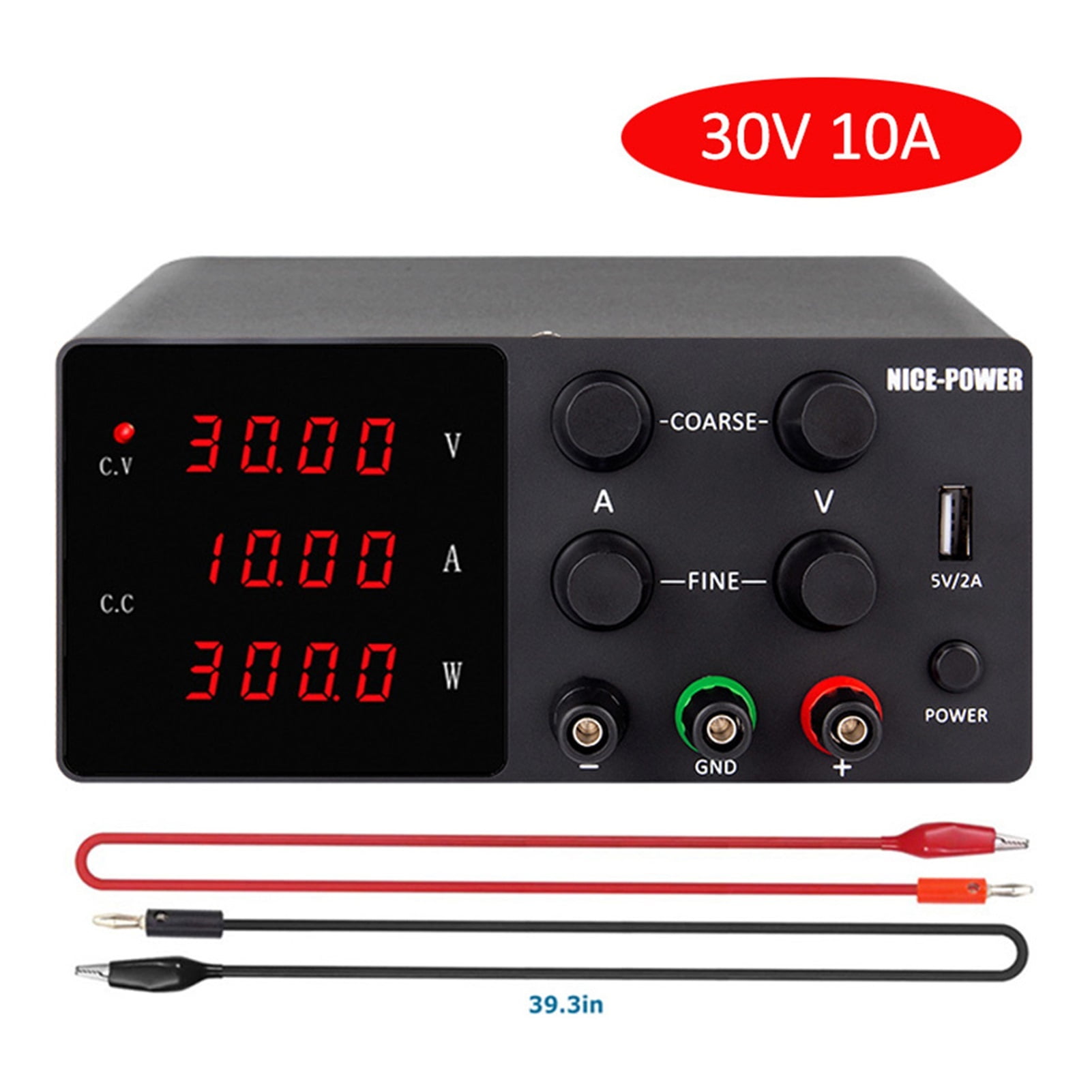 USB DC Laboratory 60V 5A Regulated Lab Power Supply Adjustable 30V 10A ...