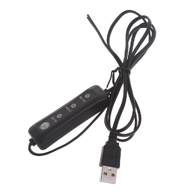 USB DIY Soldering Power Charge Cable for 5V LED Lights Fans Cameras ...
