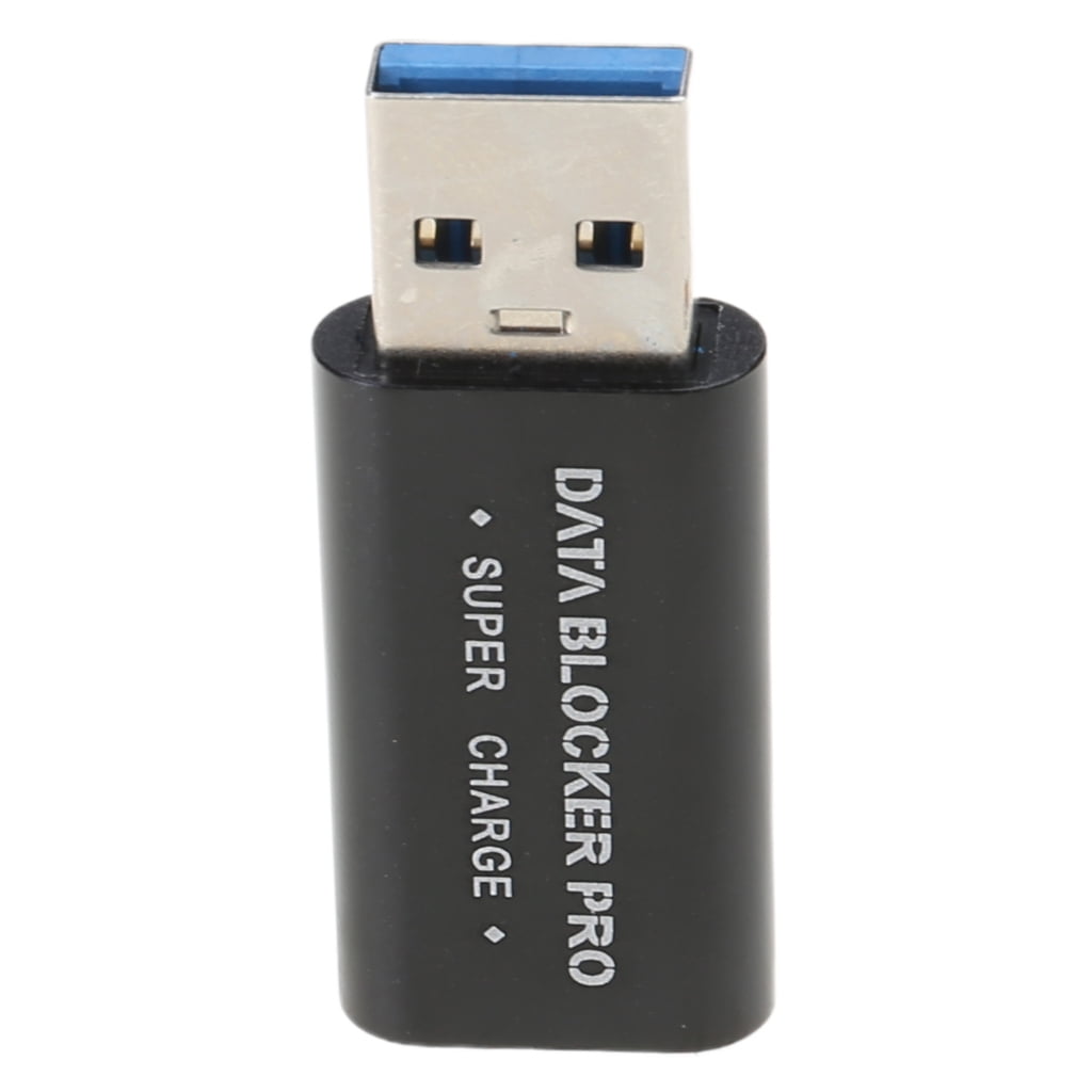 USB Data Blocker for Secure Charging Aluminum Male Female Compatible Adapter - Walmart.com