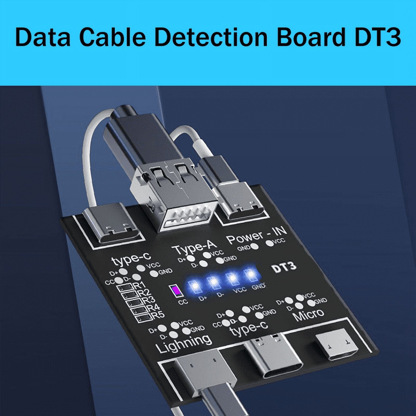 USB Data Line Detection Board for IOS Android Micro-USB Type-C Short ...