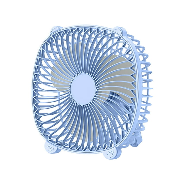 USB Desk Fan, 3 Speeds Portable Small Fan with Strong Airflow, Quiet ...