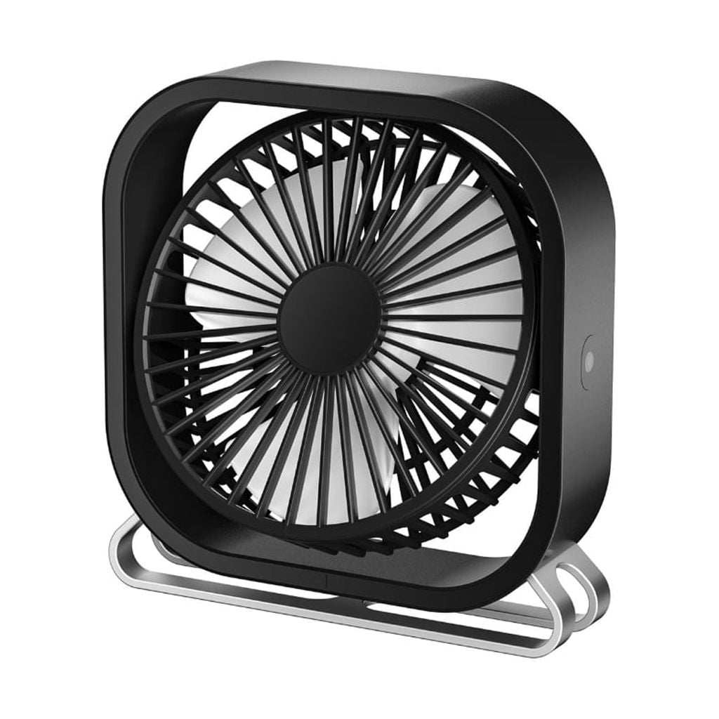 USB Desk Fan 3 Speeds Quiet Portable Fan Cooling Small Fan Rotatable ...
