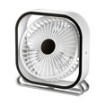 USB Desk Fan 3 Speeds Quiet Portable Fan Cooling Small Fan Rotatable ...