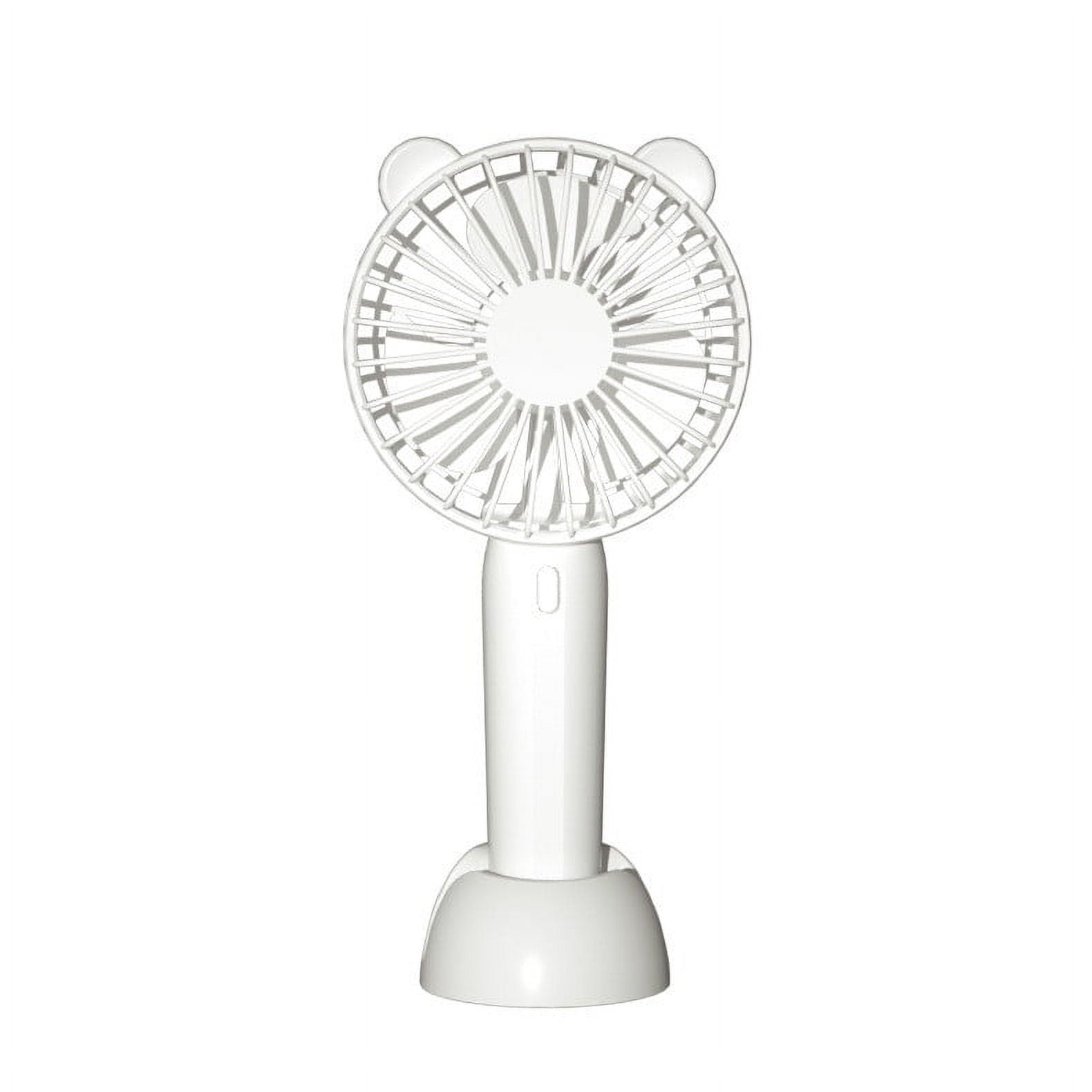 USB Desk Fan - Mini Portable Small Fan Quiet Rechargeable office ...