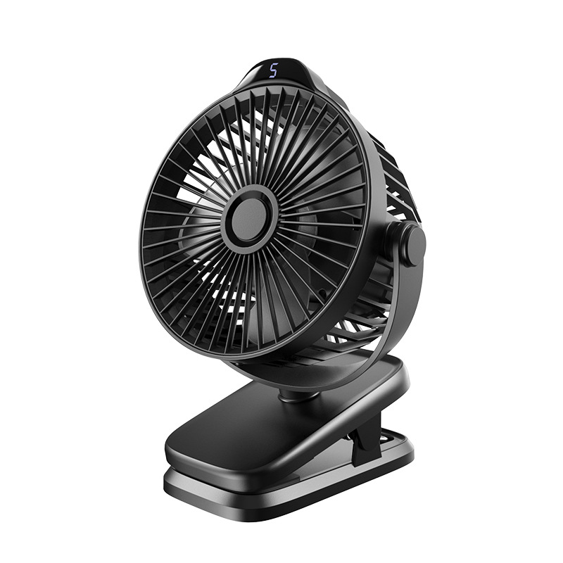 USB Desk Fan, Multi-function Desk Fan with Brushless Motor, 5 Speed ...