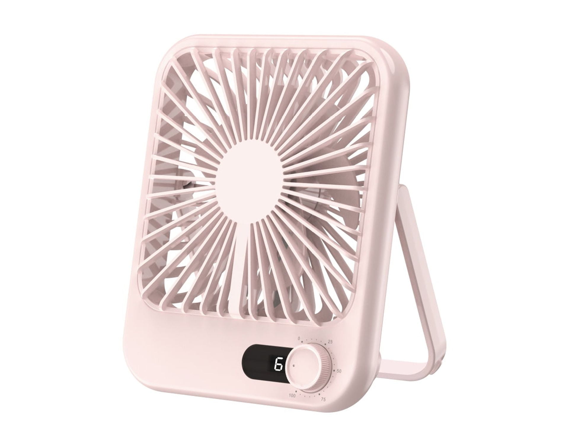 USB Desk Fan Portable Small Table Fan with LED Display, Quiet Desktop ...