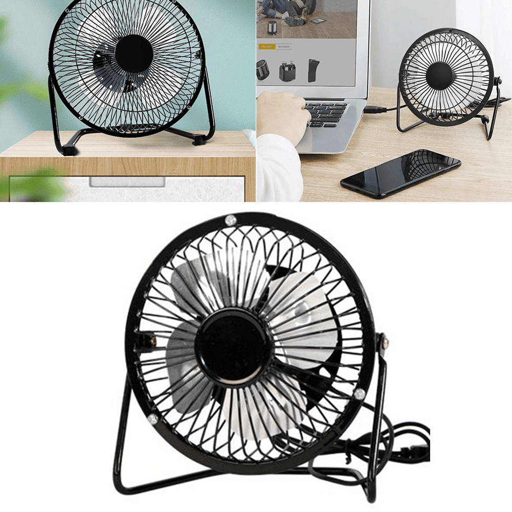 Fakrich USB Desk Fan, Mini Electric Fan, 360Â° Rotate, Lightweight ...
