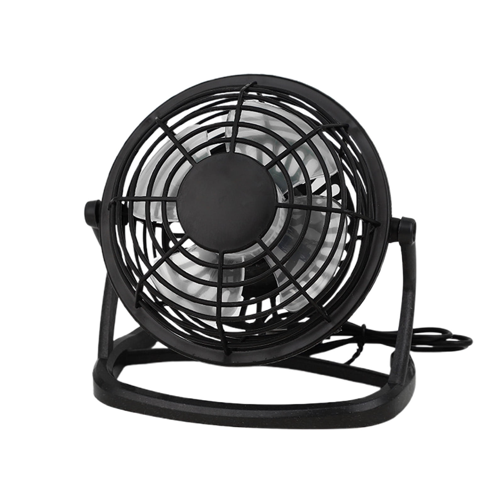 USB Desk Fan, Strong Airflow, 4 Inch Portable 180° Rotate Quiet Cooling ...