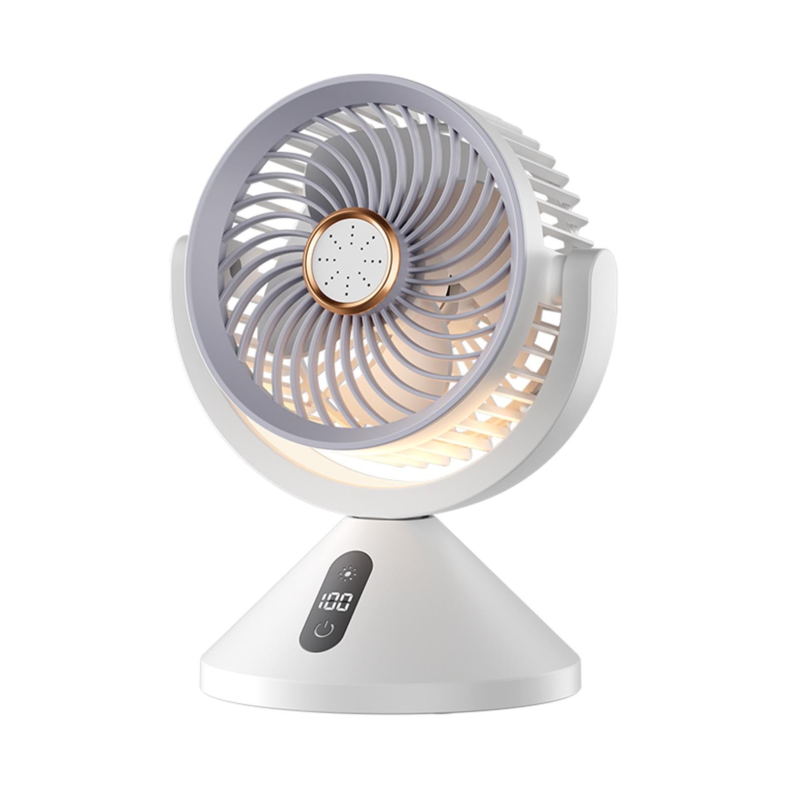 USB Desk Fan With Portable Charging Wall Color Cycle Light Aroma ...