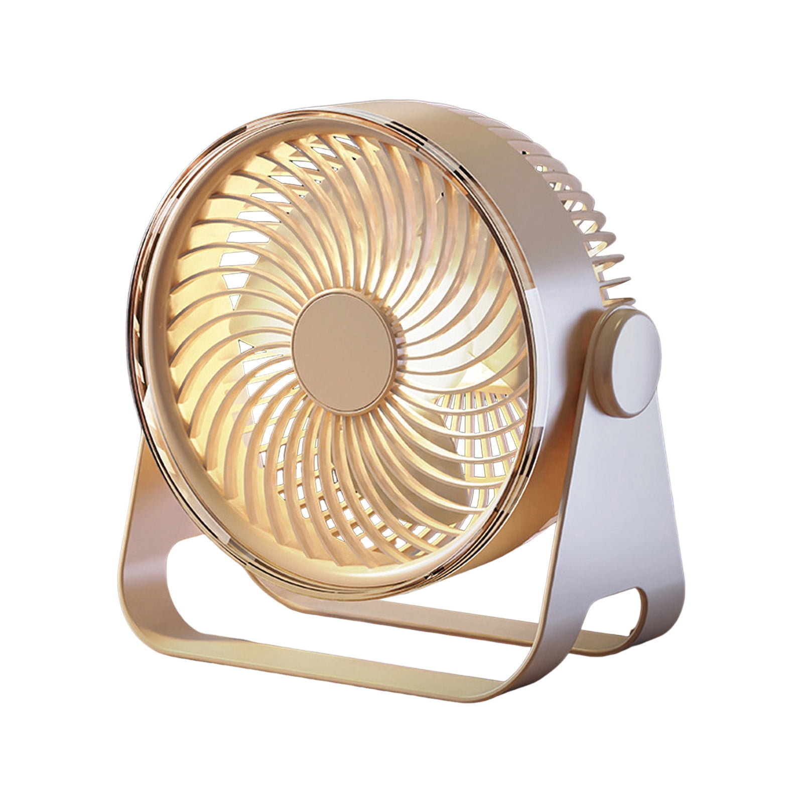 USB Desk Fan with LED Light - Quiet Desktop 8 Inch Fan,5 Speed, for ...