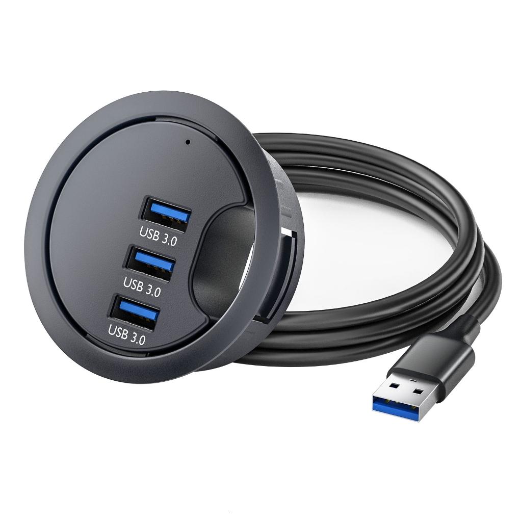 USB Desk Grommet Hole USB3.0 Dock Mounting Desktop Grommet Hole Desktop ...