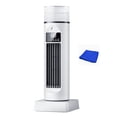 USB Desktop Bladeless Tower Fan With Water Refill Mist Cooling Air ...