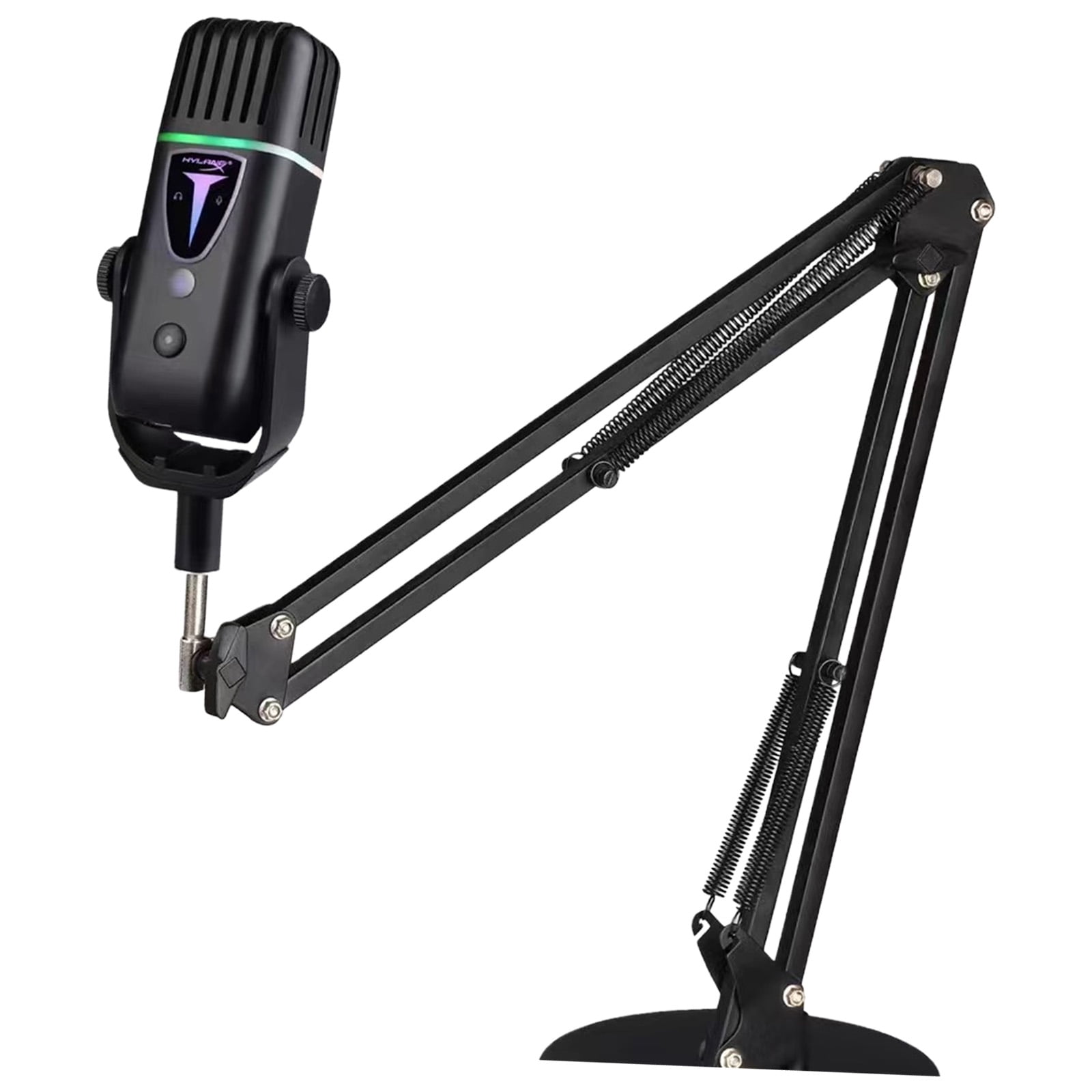 USB Desktop Condenser Microphone Sound Card Noise Cancellation Phone ...