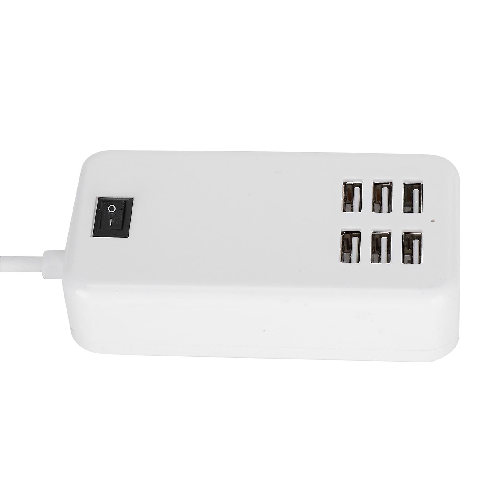 USB Desktop Fast Charging Station Hub 30W with 6 Ports (US/EU/UK Plug ...