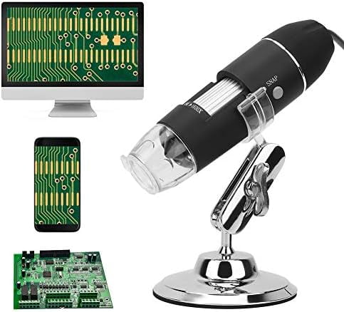 USB Digital Microscope,1600X Magnification Endoscope Mini Camera with 8 ...