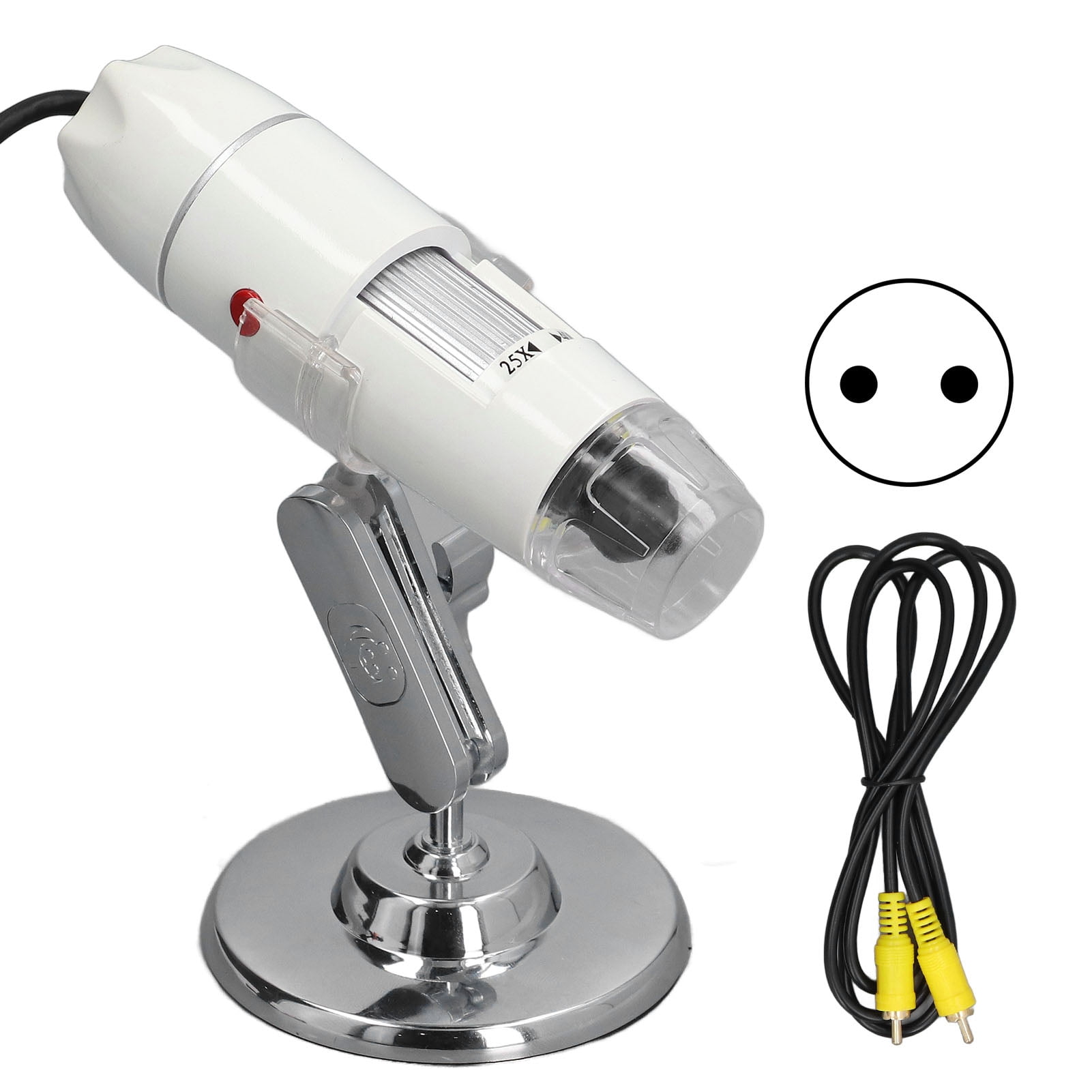 USB Digital Microscope CMOS Sensor 25x to 400x TV AV Interface ...