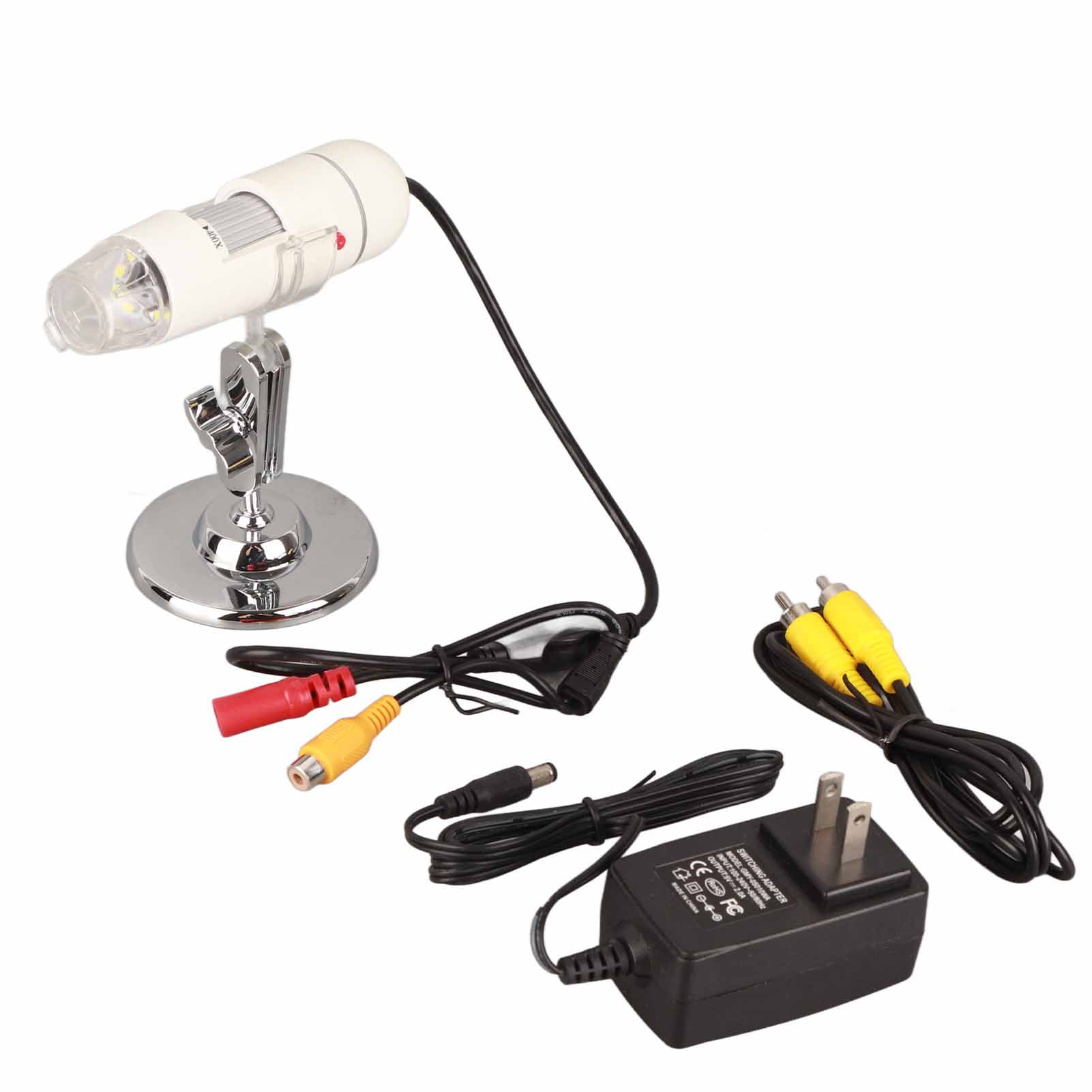 USB Digital Microscope CMOS Sensor 25x to 400x TV AV Interface ...