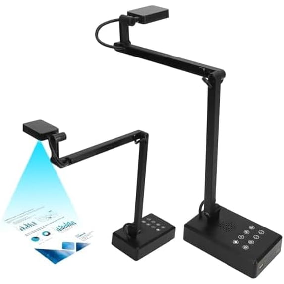 USB Document Camera, 4K 16MP Document Webcam Adjustable Angle with ...