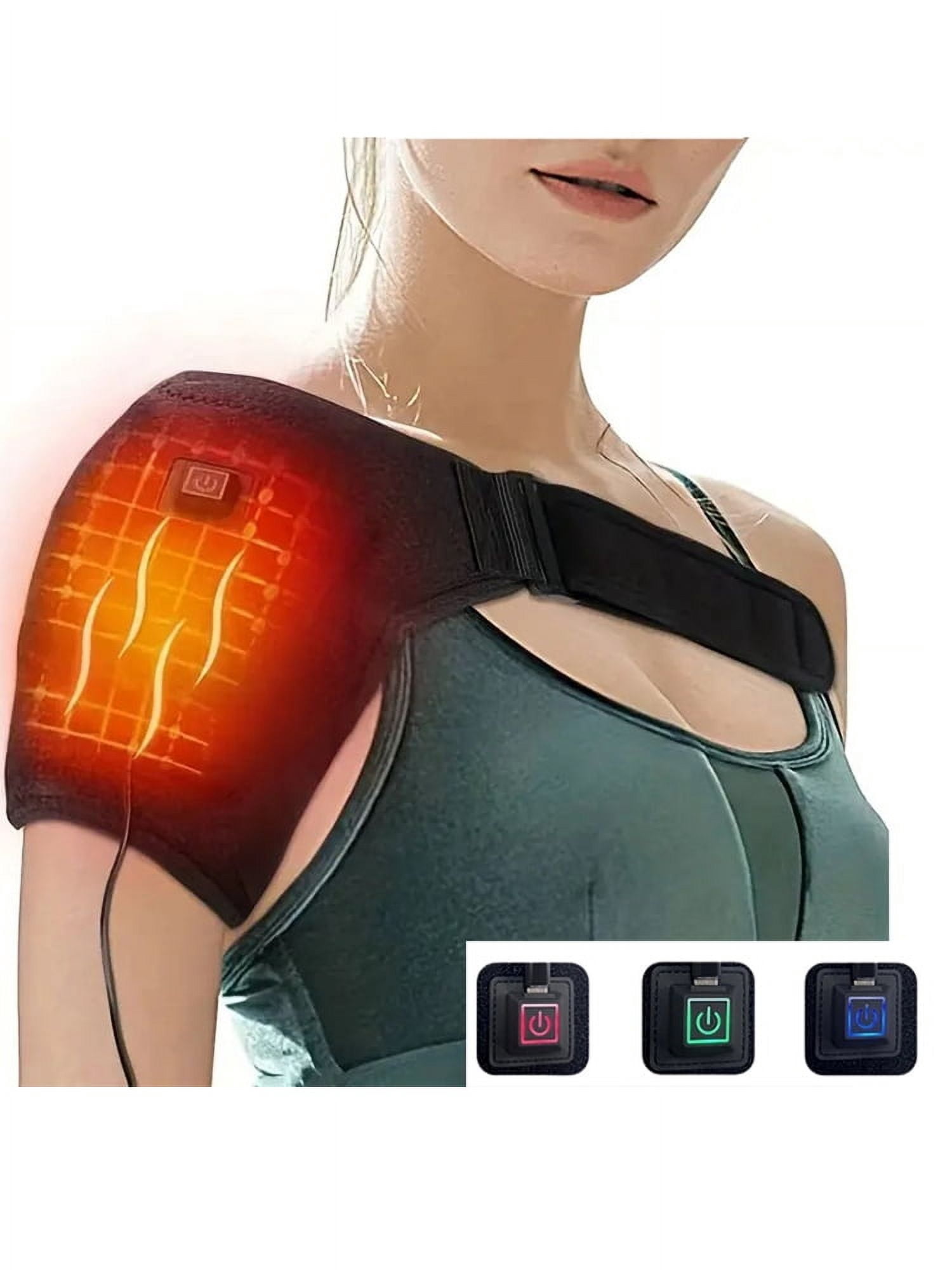 USB Electric Heating Amr Heated Shoulder Brace Wrap Shoulder Massage ...