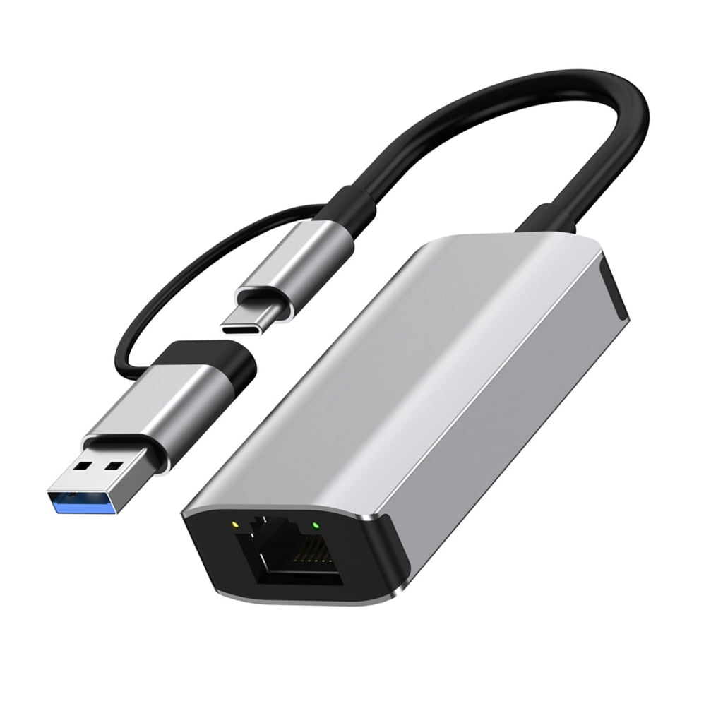 USB Ethernet Adapter Featuring LED Indicators Heat Dissipation Double ...