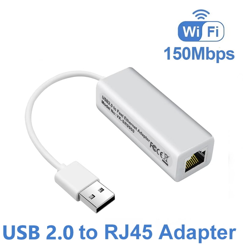 USB Ethernet Adapter Network Card USB 2.0 to RJ45 100Mbps LAN Internet ...
