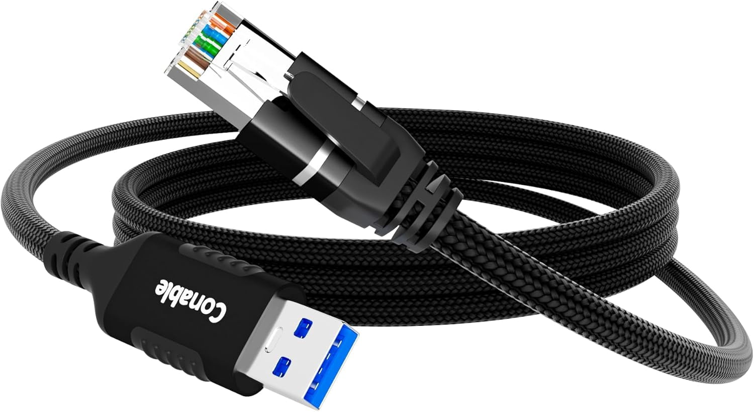 USB to Ethernet Cable 1 FT, USB 3.0 Type A to RJ45 Cable, USB to ...