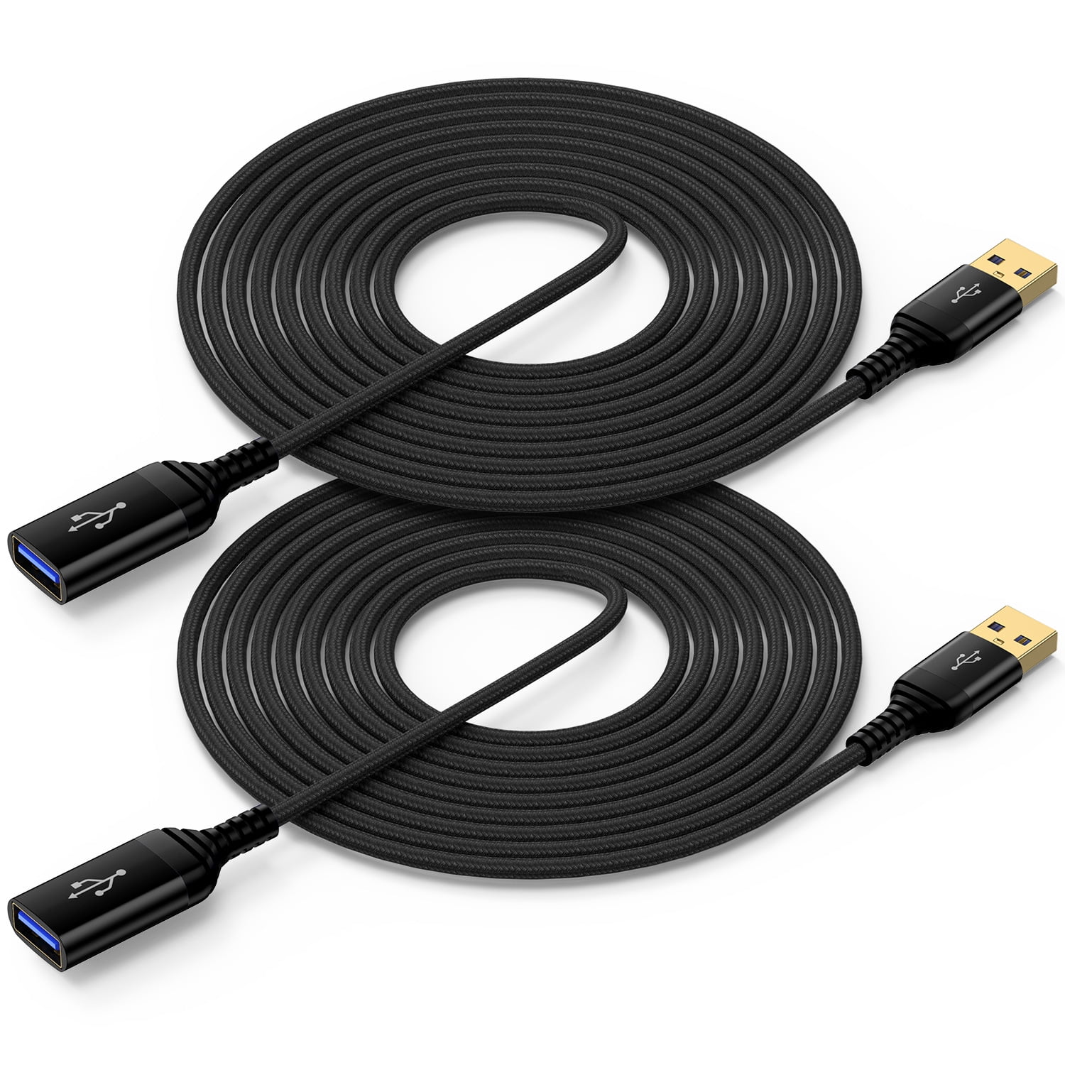 USB Extension Cable 10ft,2Pack USB Extender Cord 10FT USB 3.0 Extension ...
