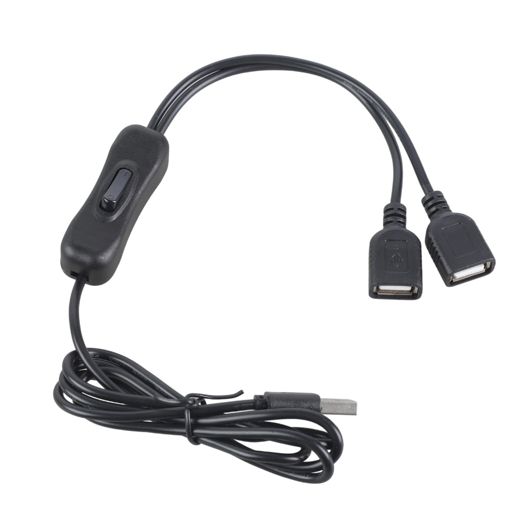 USB Extension Cable Double Port Charging Switcher Included Compatibles ...