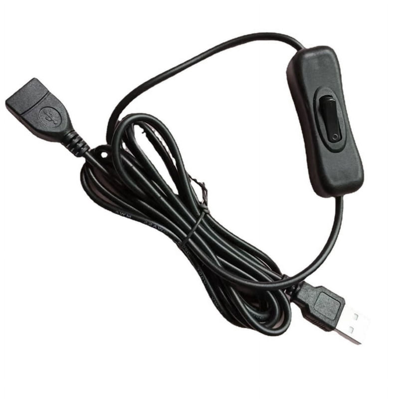 USB Extension Cable with Switches 22AWG Male to Female Extender Cord ...