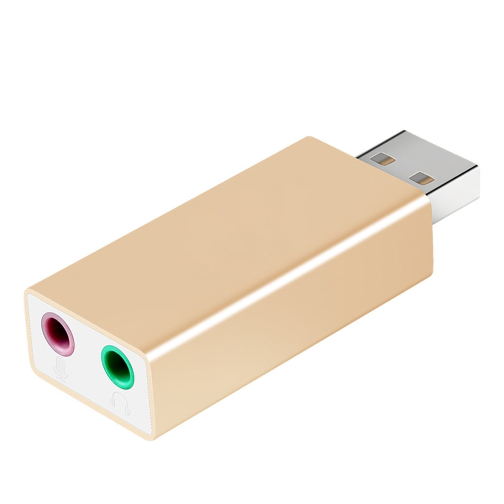 USB External Sound Card USB2.0 to 3.5mm Auditory Adapter Headphone and ...