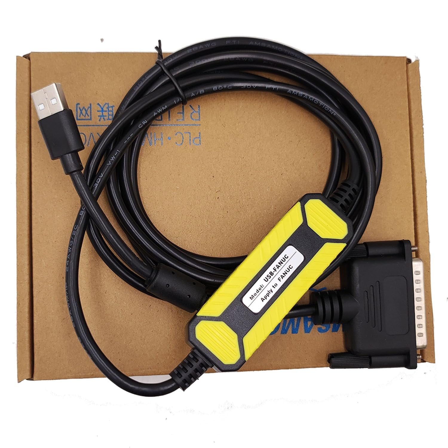 USB-FANUC RS232 Data Transfer USB Convert DB25 Pin Download Cable for CNC Fanuc - Walmart.com