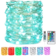 Outdoor LED String Lights, 33ft Waterproof, Battery Operated ...