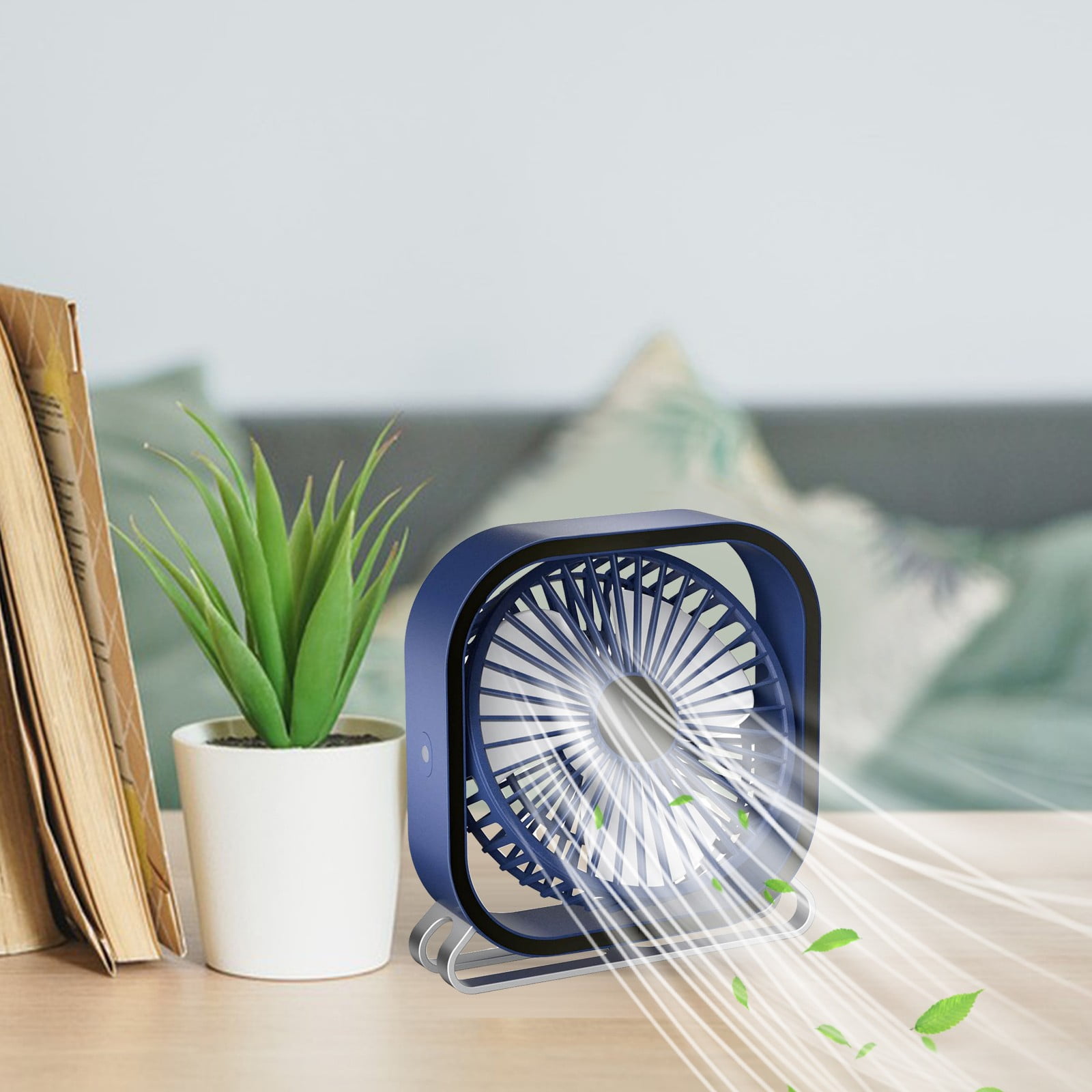 USB Fan Portable Mini Quiet Fan Desk Fan With 3 Adjustable Speed Small ...