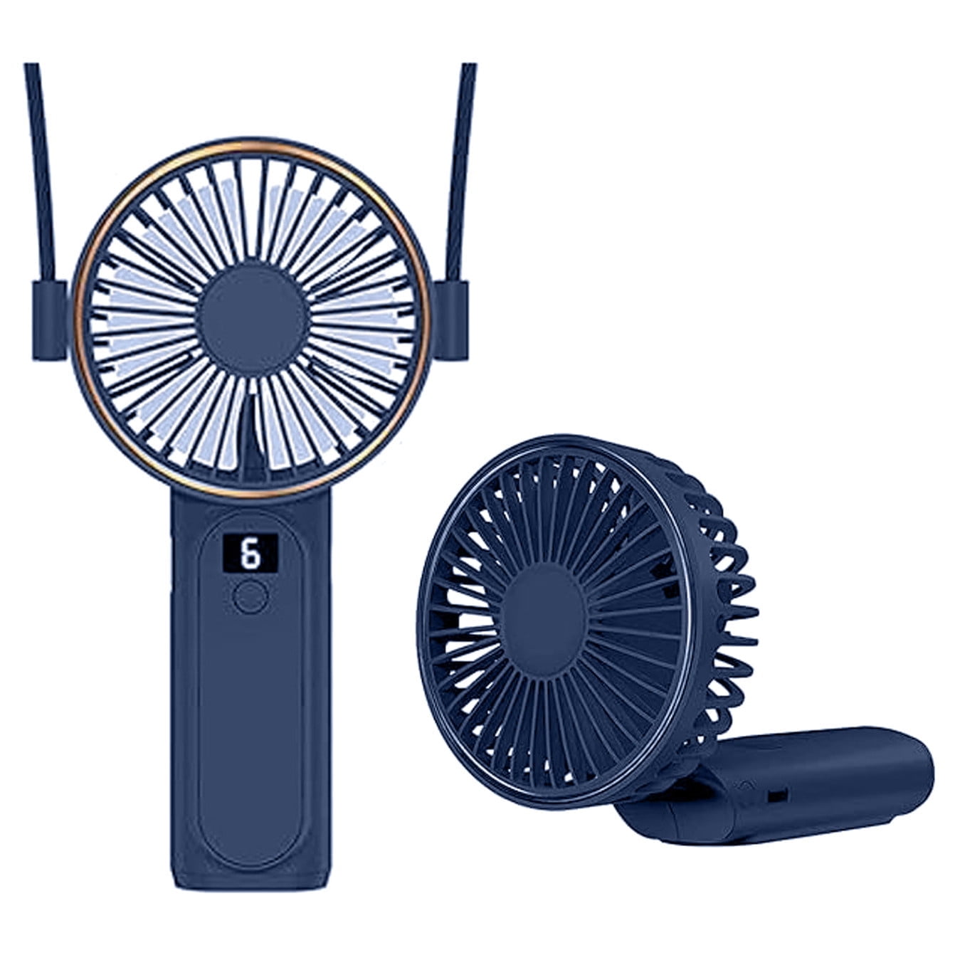 USB Fans Handheld Folding Portable Mini Fan with High Wind Speed Six ...