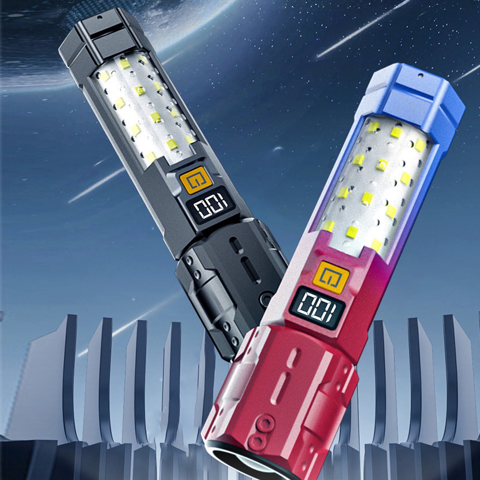 USB Fast Charging LED Camping Light, Portable Hanging Enlarged, 1000mAh Battery, Waterproof ...