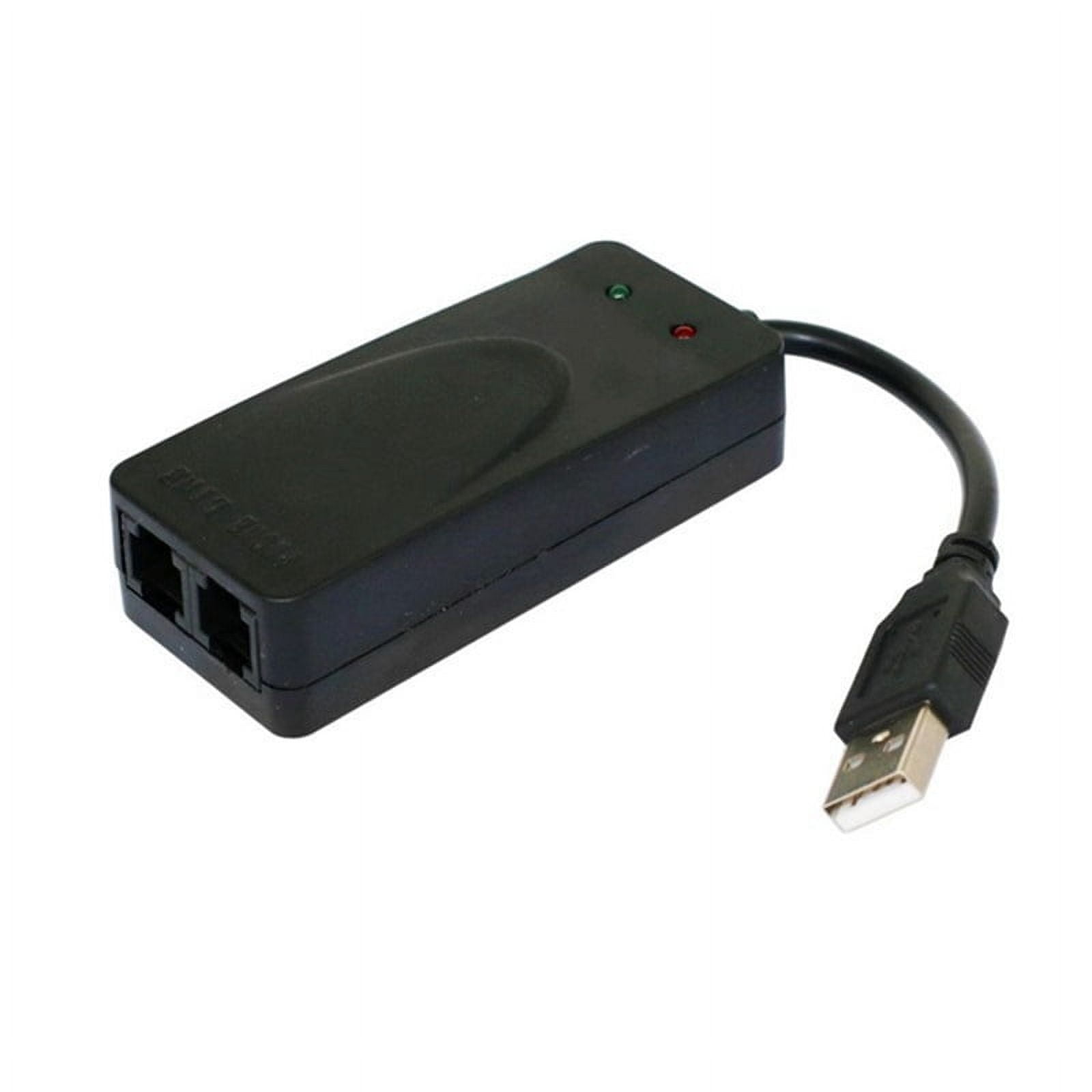 USB Fax Modem Dual Port USB2.0 56K V.92 V.90 External Driver for Win 7 ...