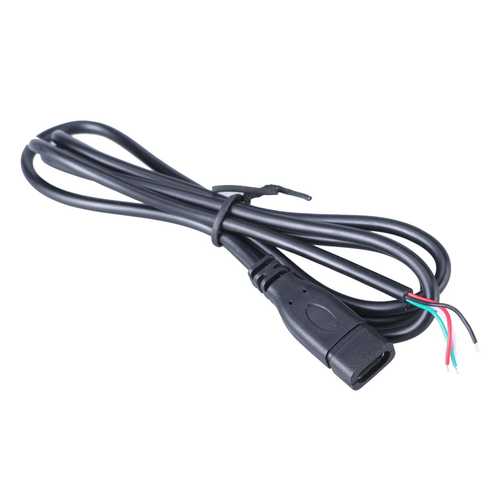 USB Female Solderable Wire USB Pigtail Cable Extension Power Cord USB ...