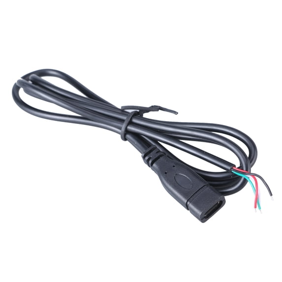 USB Female Solderable Wire USB Pigtail Cable Extension Power Cord USB ...