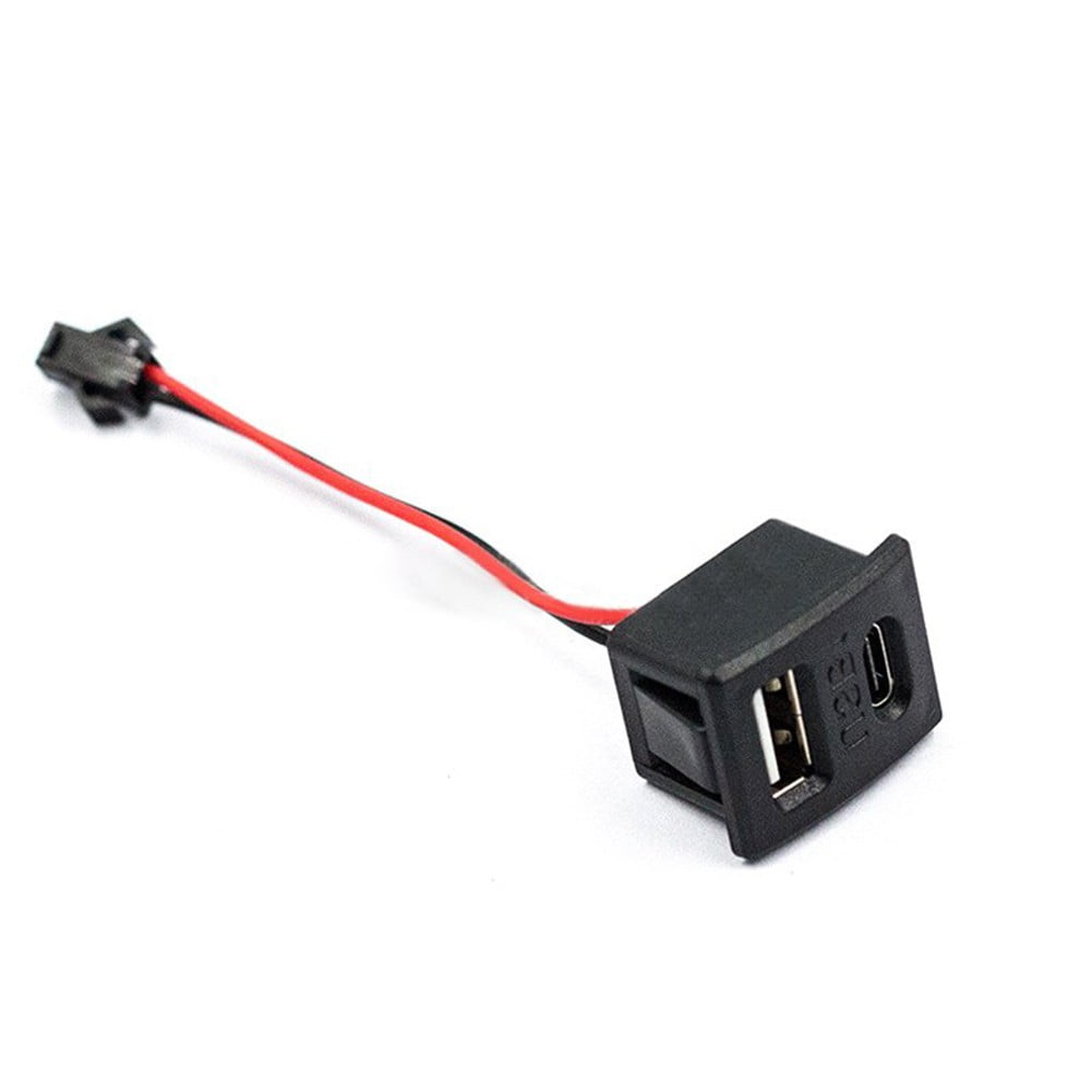 USB Female Type C Charging Socket Power Socket with Cable Connector ...