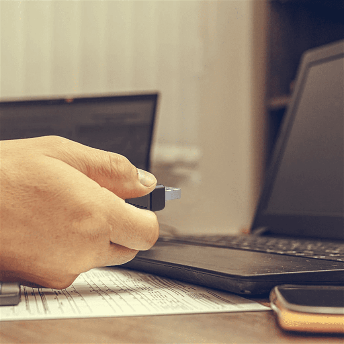 USB Fingerprint Key Reader FIDO U2F Speedy Matching Security Hello Anti ...