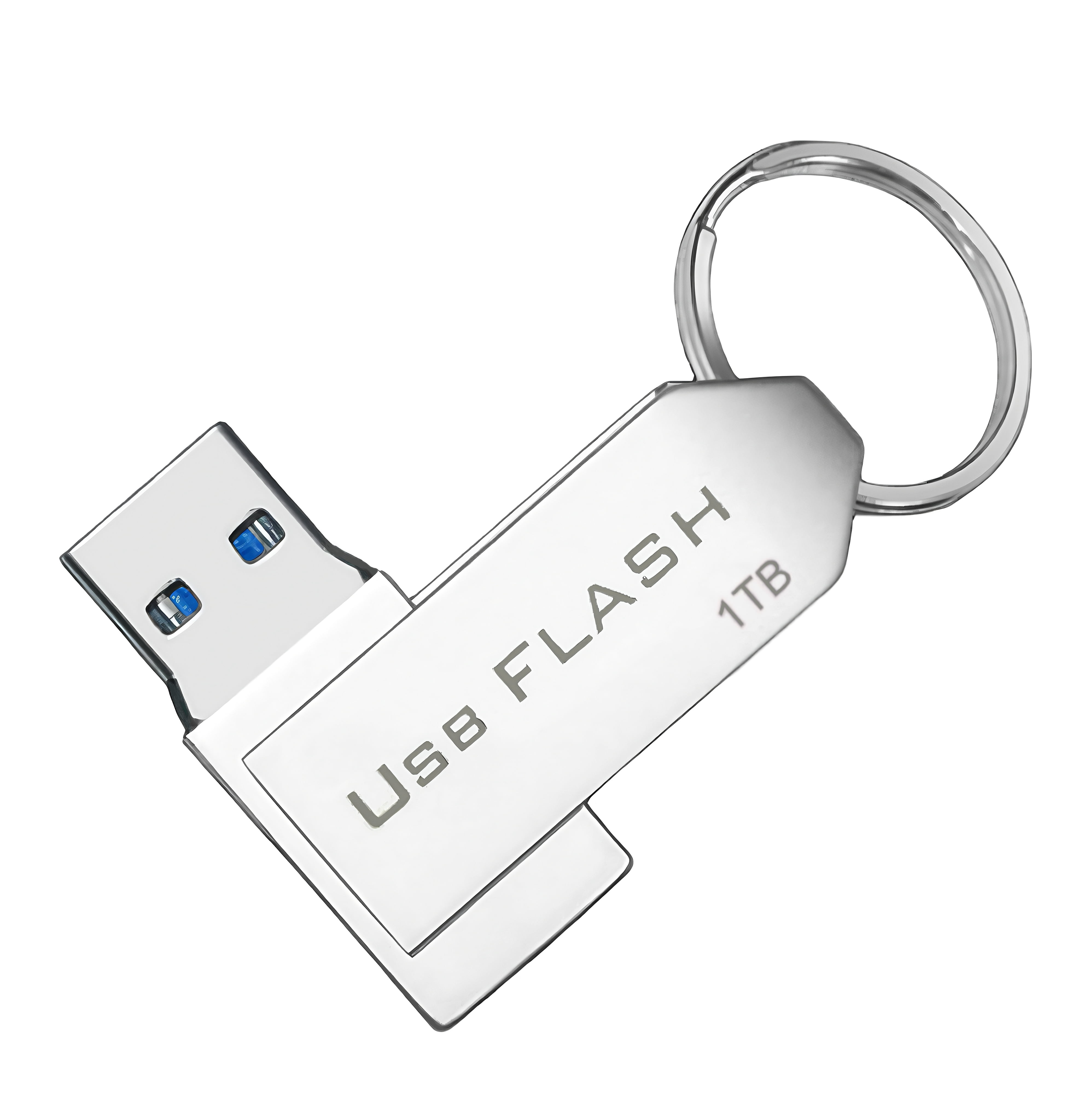 USB Flash Drive 1TB/932GB Metal Thumb Drive Zinc Alloy Swivel Design ...