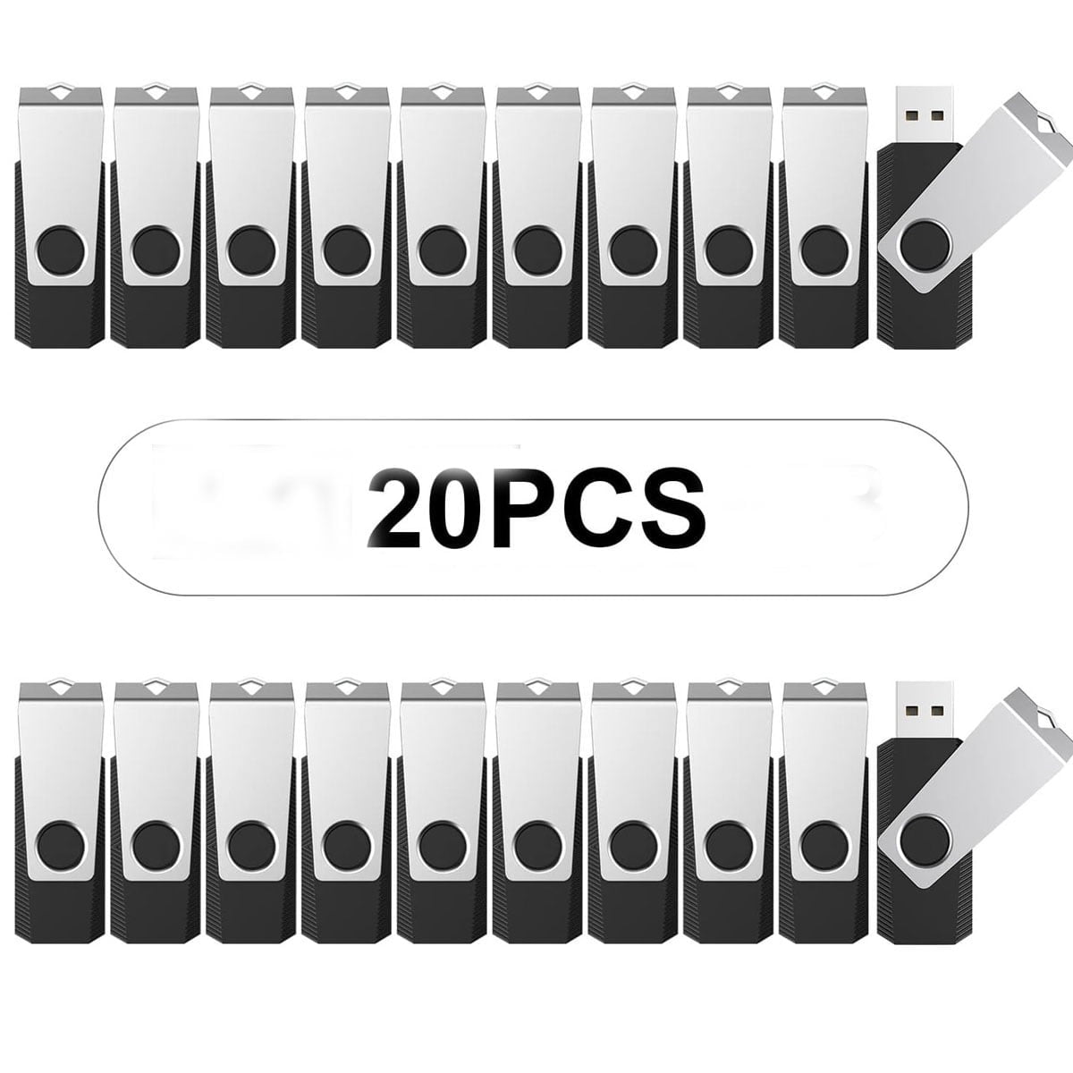 USB Flash Drive 2GB 20 Pack, Bulk USB 2.0 Flash Drives Thumb Drive ...