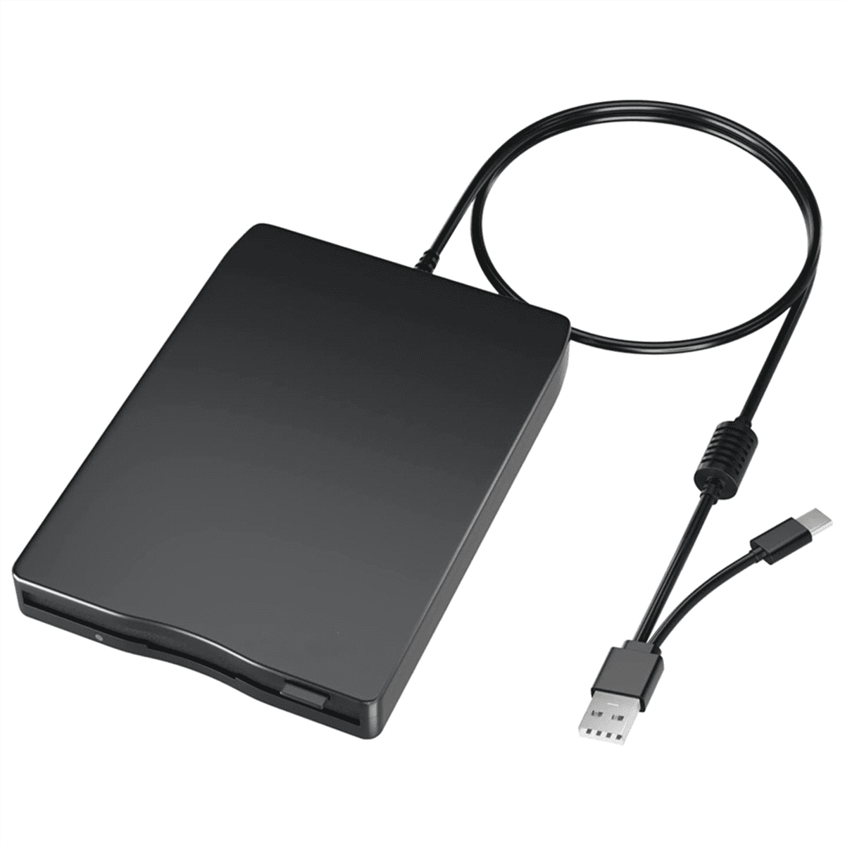 USB Floppy Disk Reader Floppy Disk Drive Dual Interface External USB C ...
