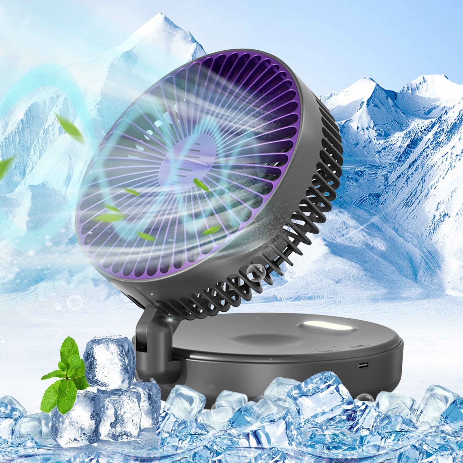 USB Foldable Wall Mounted Small Fan Dormitory Desktop Home Portable Fan ...