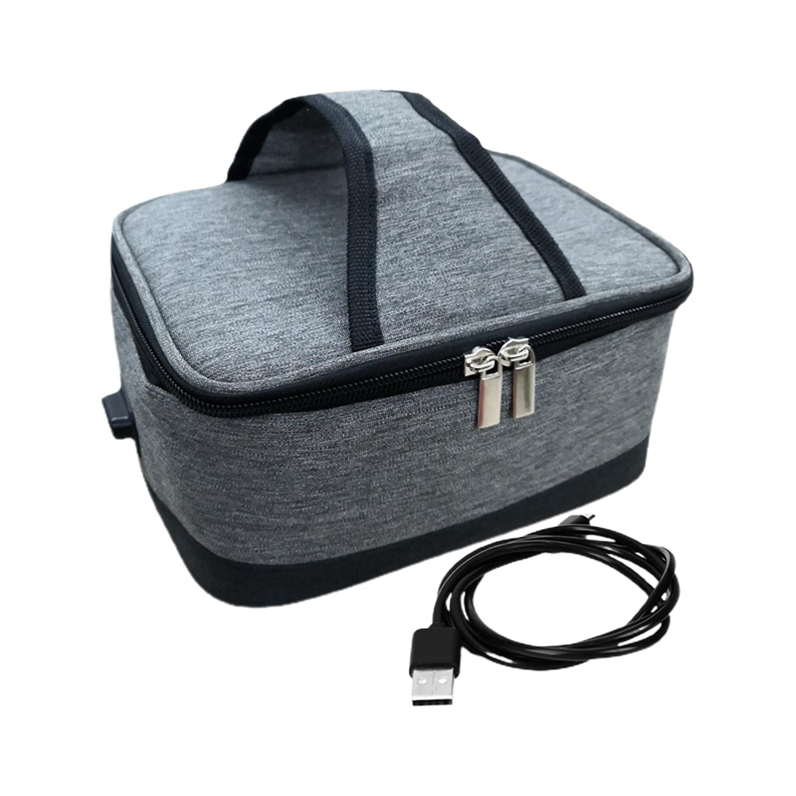 USB Food Warmer Thermal Bag, Electric Heated Lunch Box, Lunch Heater Tote, Meal Reheating, Food ...
