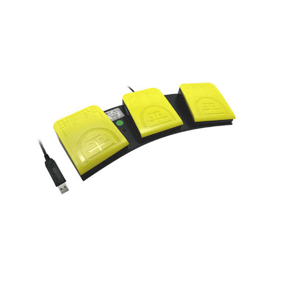 USB Foot Pedal PC 3 Key Foot Pedal Customized Foot Switch Programmable ...