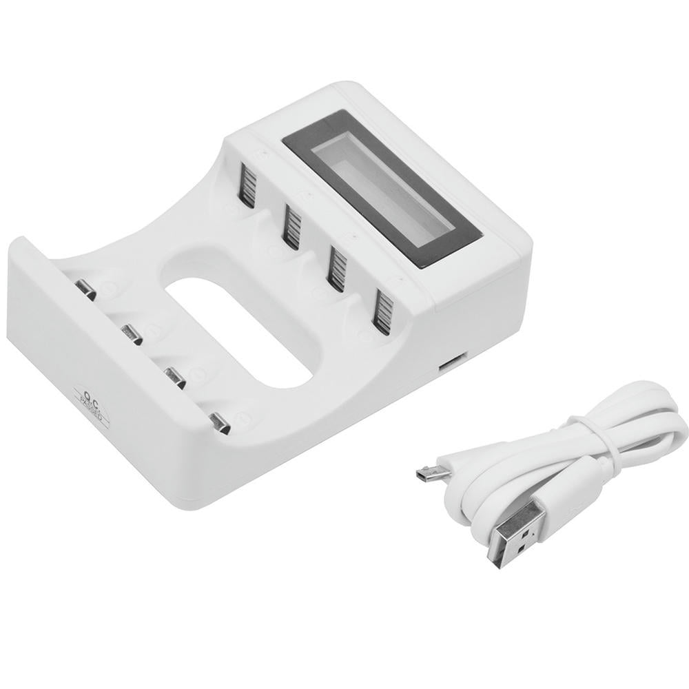 USB Four Slot Electrical Tools LCD Display Charger Rechargeable ...