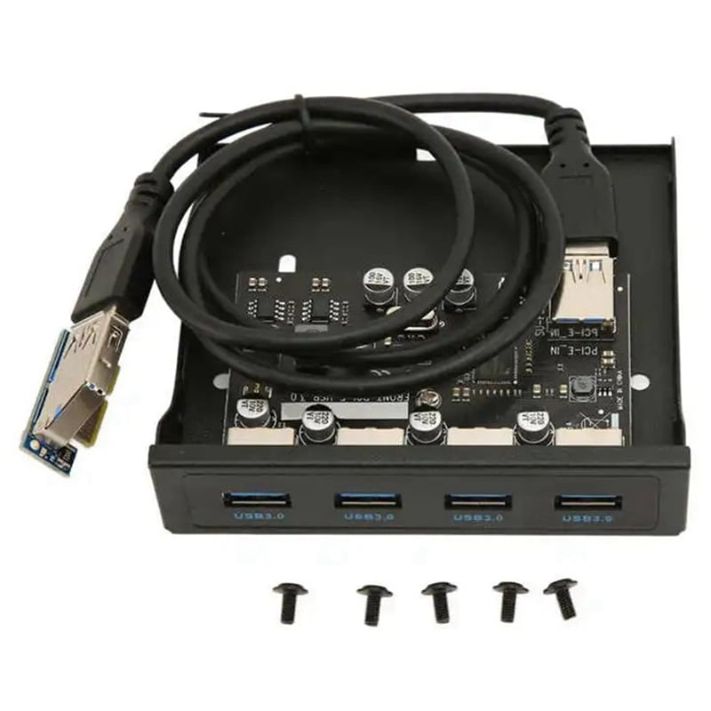 USB Front Panel 4 Port USB 3.0 5Gbps PCIE to USB3.0 HUB for Desktop PC ...