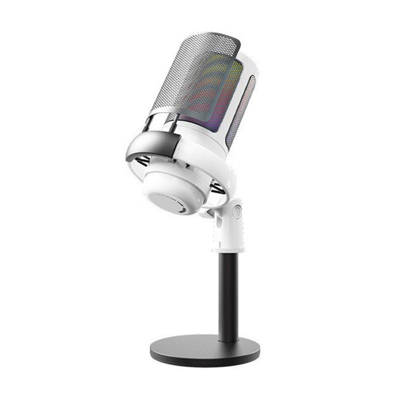 USB Gaming Condenser Microphone Computer Recording RGB Lighting ...